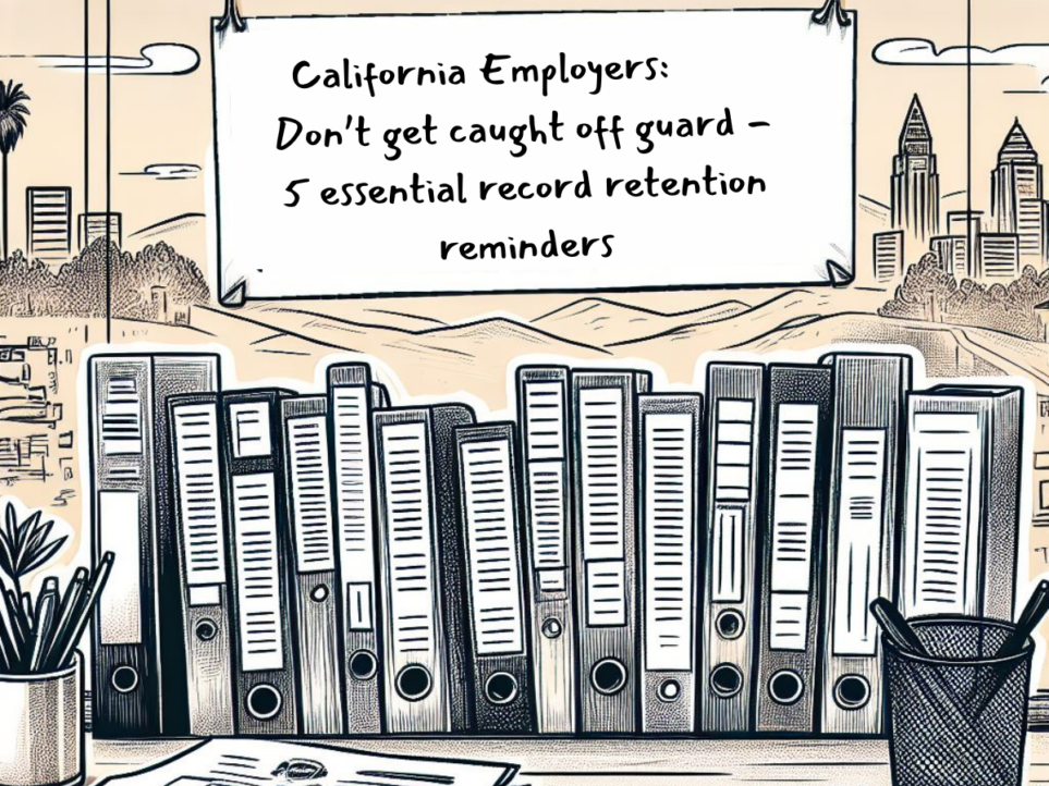 California Employers: Don't Get Caught Off Guard—5 Essential Record ...